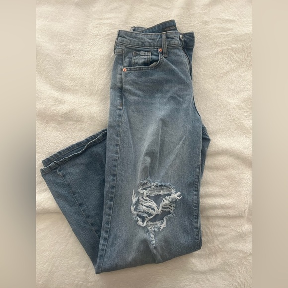 Jeans | Target Wide Leg Jeans With Rips | Poshmark